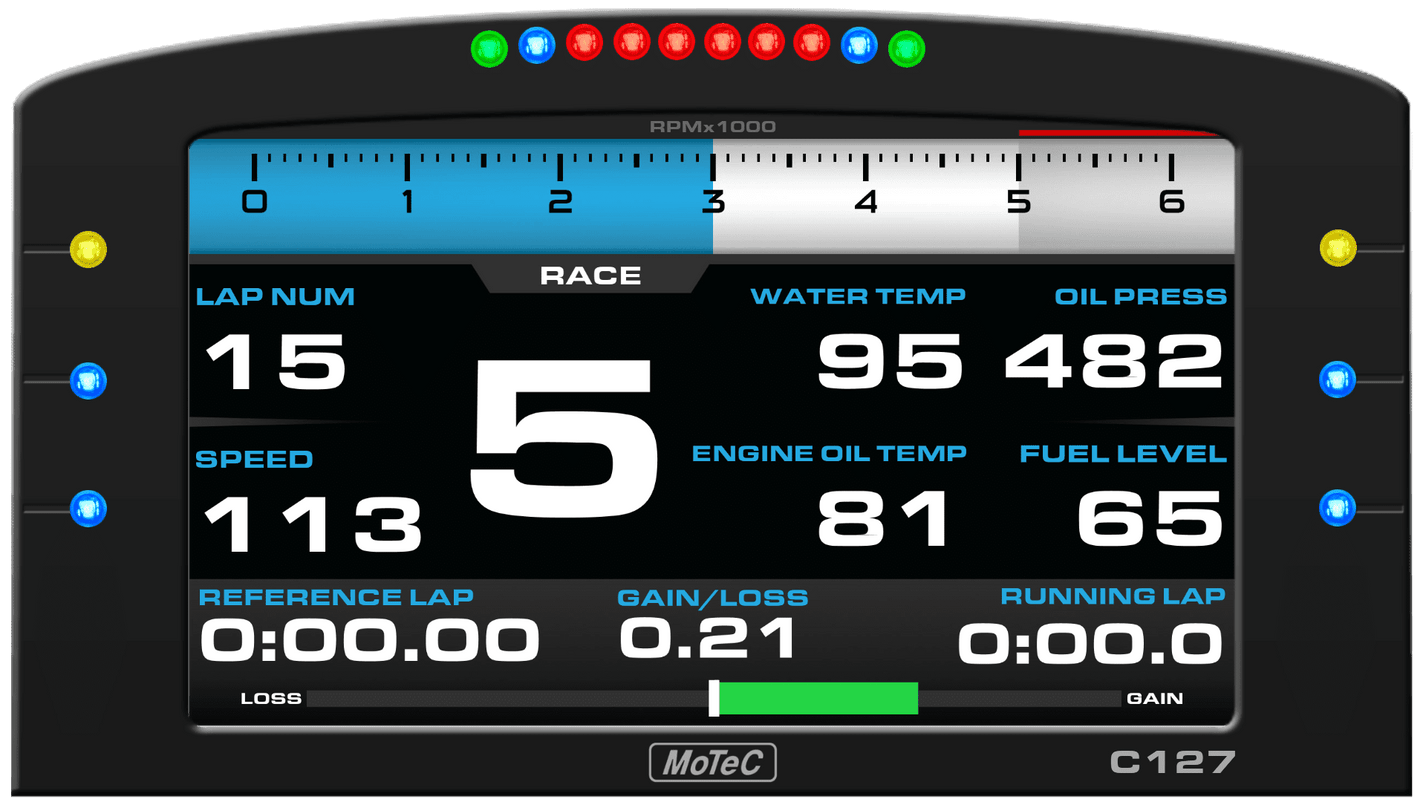 MoTec C127 7" Digital Dash Track Kit – Modern Racing