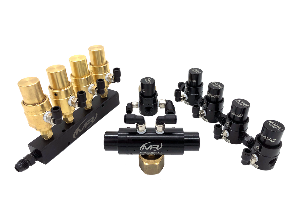 MR Aluminum Dual-Outlet Fixed Dual-Pressure Regulator – Modern Racing